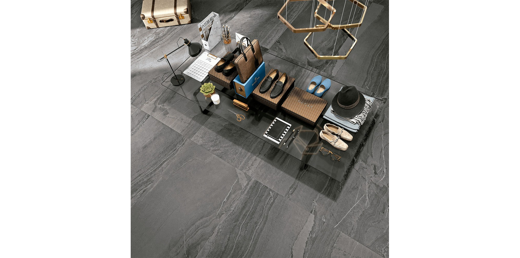 ONE 75x150 Dark grey Glossy